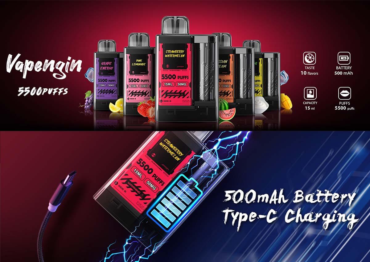VAPENGIN 5500 PUFF DISPOSABLE POD - E-cigarettes Malaysia Store,Myvapor ...