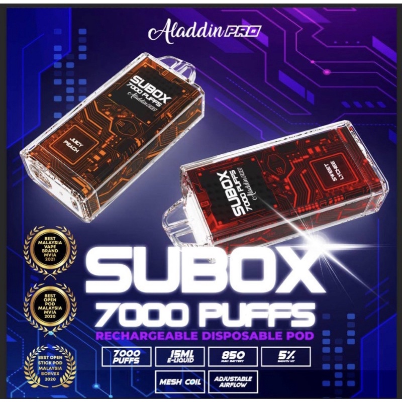 Aladdin pro subox 7000 puffs- E-cigarettes Malaysia Store,Myvapor ...