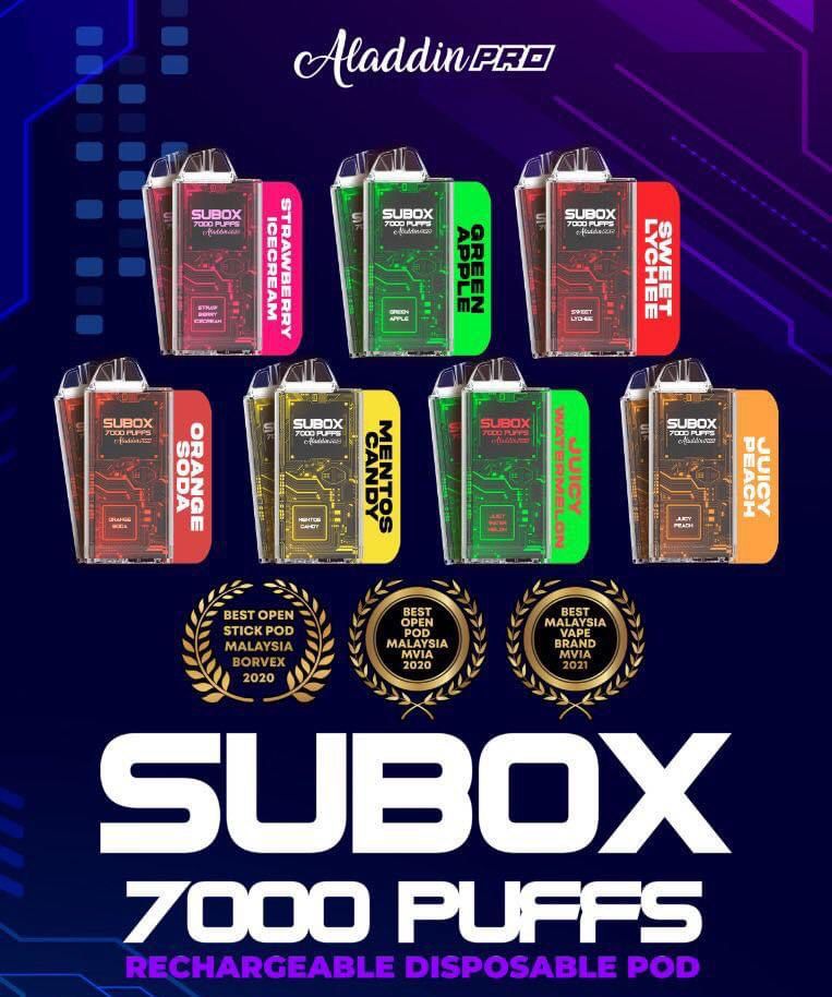 Aladdin pro subox 7000 puffs- E-cigarettes Malaysia Store,Myvapor ...